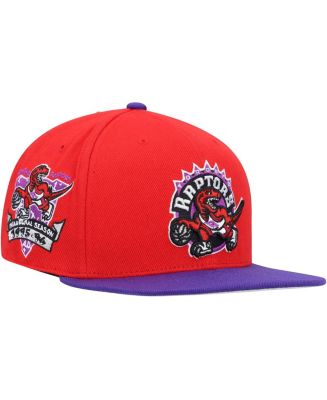 Men's Mitchell & Ness Red, Purple Toronto Raptors Hardwood Classics ...