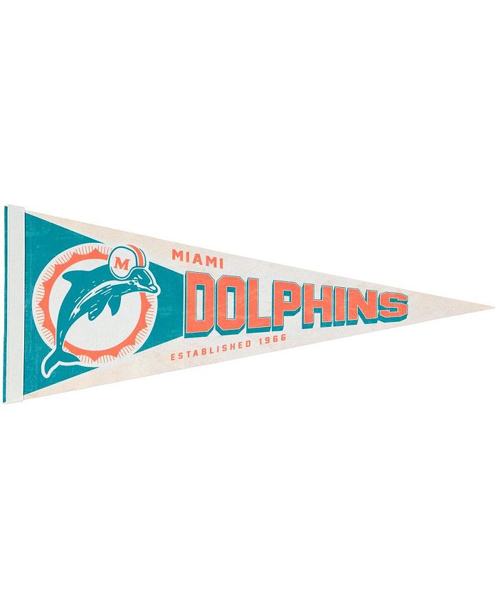 Wincraft Miami Dolphins 12" x 30" Premium Retro Pennant - Macy's