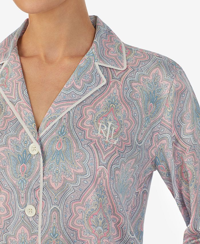 Lauren Ralph Lauren Women's Paisley-Print Pajamas Set - Macy's