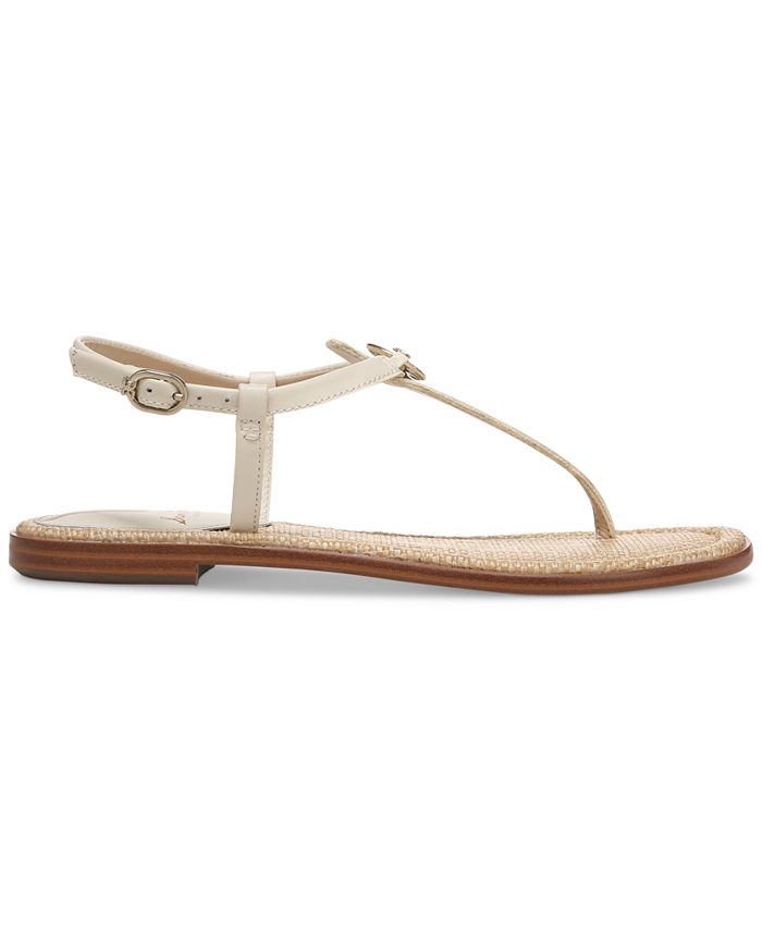 Sam Edelman Women's Gigi Retro T-Strap Flat Sandals - Macy's