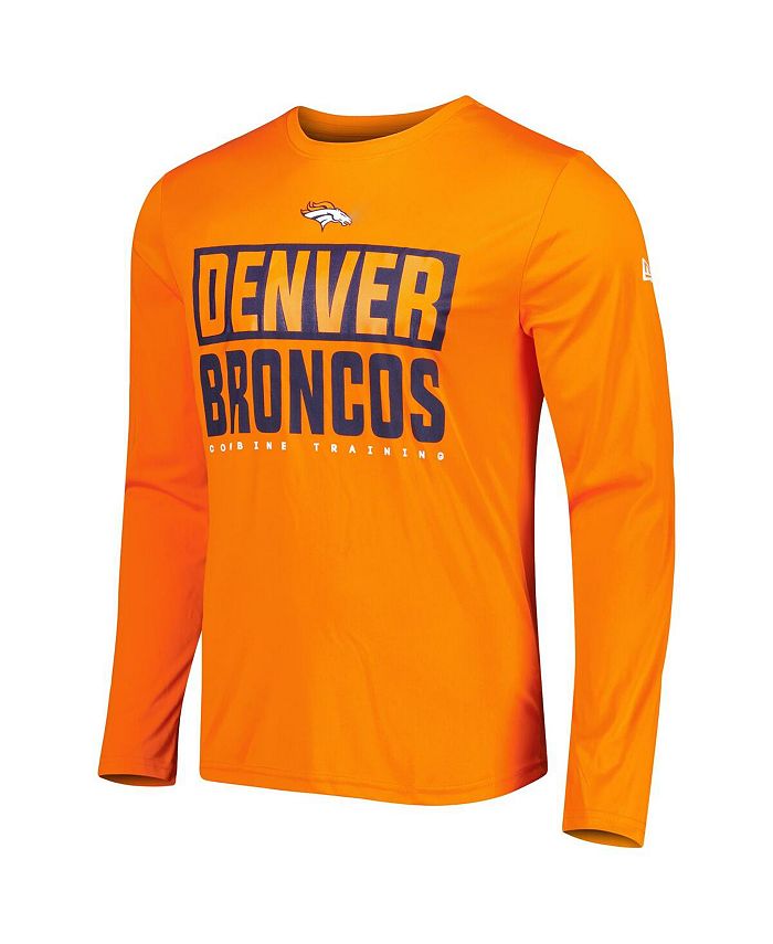 New Era Men's Orange Denver Broncos Combine Authentic Offsides Long Sleeve T-shirt - Macy's