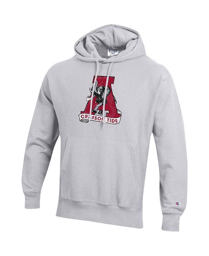 Champion Men's Heathered Gray Alabama Crimson Tide Vault Logo Reverse ...