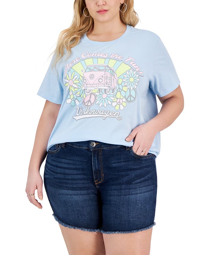 Grayson Threads Black Volkswagen Floral Graphic T-Shirt - Macy's