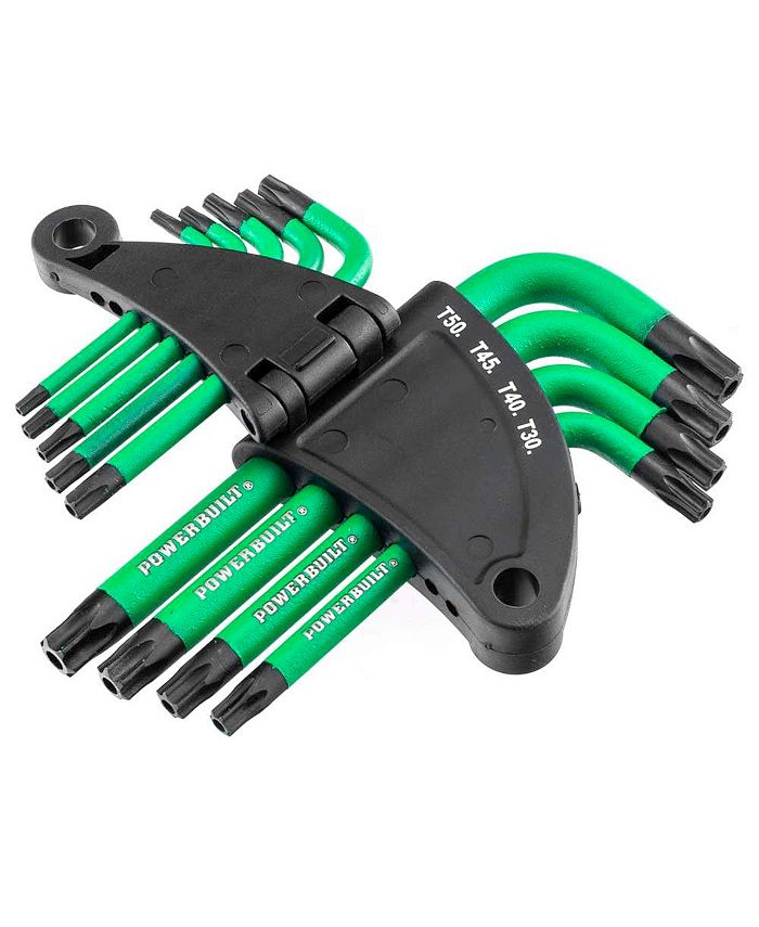 Powerbuilt 9 Piece Short Arm Tamper-Proof Torx Key Wrench Set - Macy's