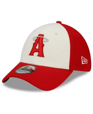 Men's New Era Red Los Angeles Angels City Connect 39THIRTY Flex Hat ...