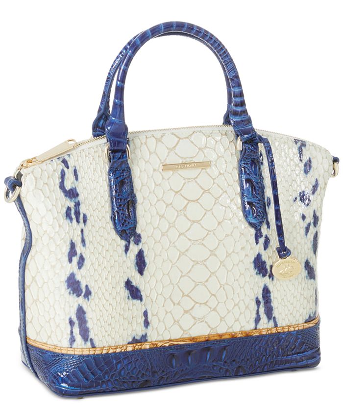 Brahmin Duxbury Shell White Freshwater Medium Leather Satchel - Macy's