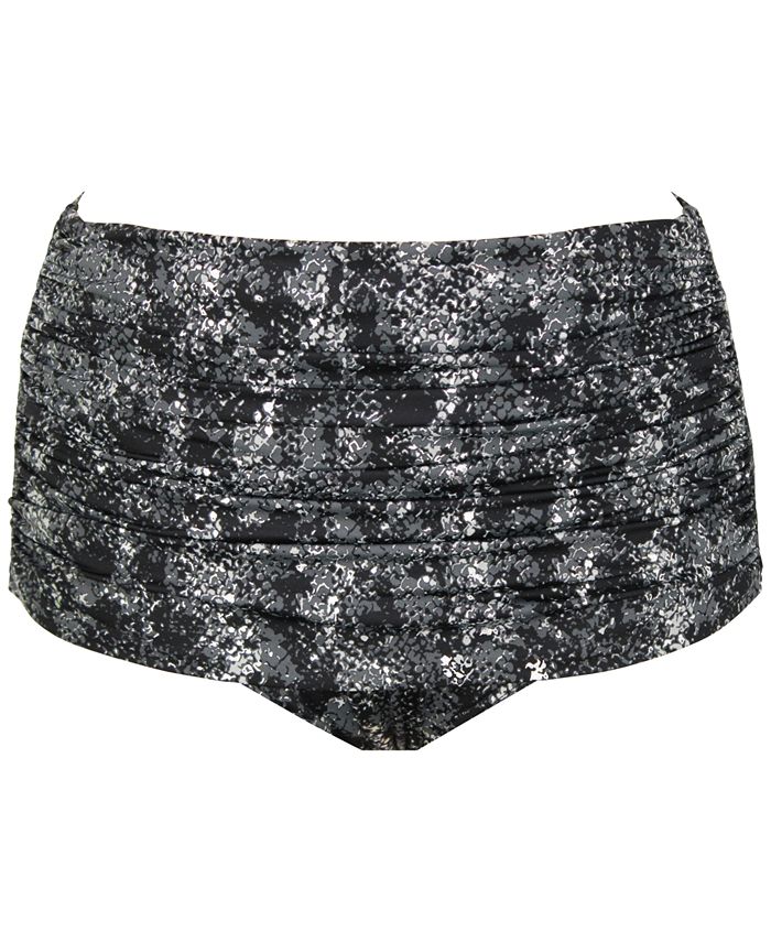 Miraclesuit Women's Dragonstone Norma Jean Shirred Tummy-Control Swim ...