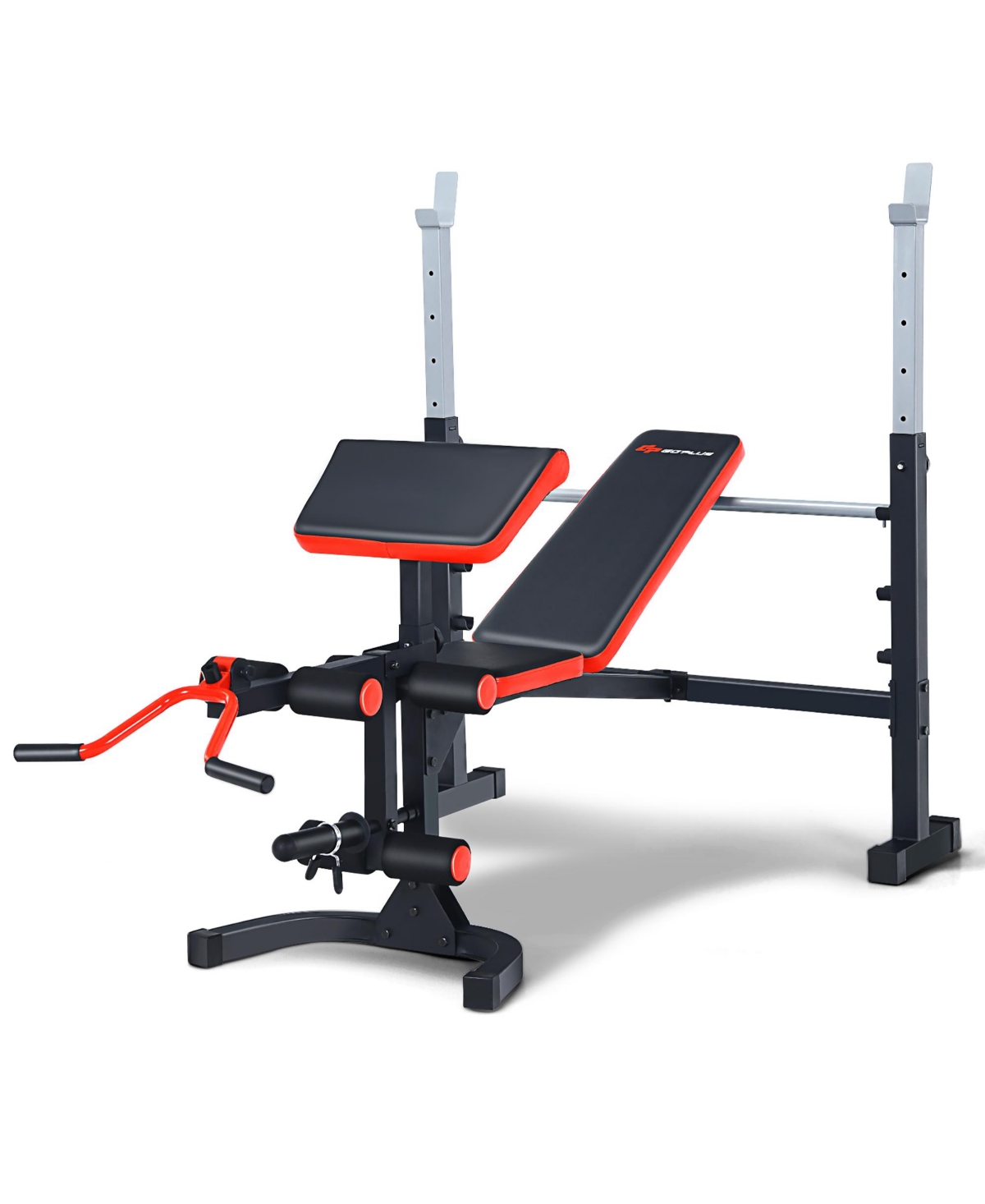 Multi-function Adjustable Olympic Weight Bench W/Preacher Curl Home Gym ...
