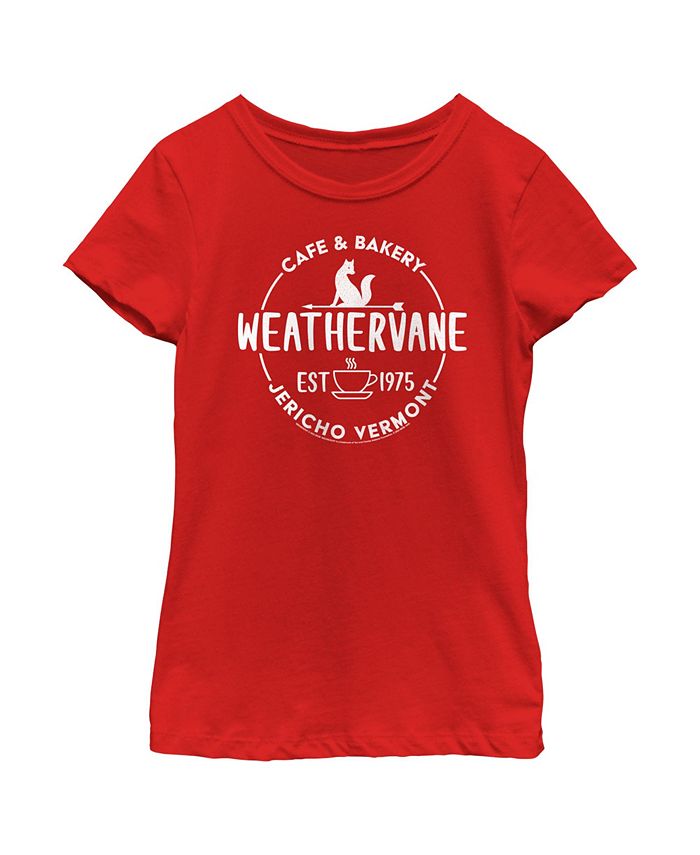 Netflix Girl's Wednesday Weathervane Cafe Logo Child T-Shirt - Macy's