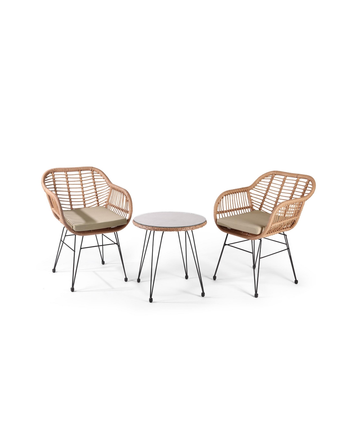 Click here for WestinTrends 3-Piece Wicker Outdoor Patio Conversa... prices