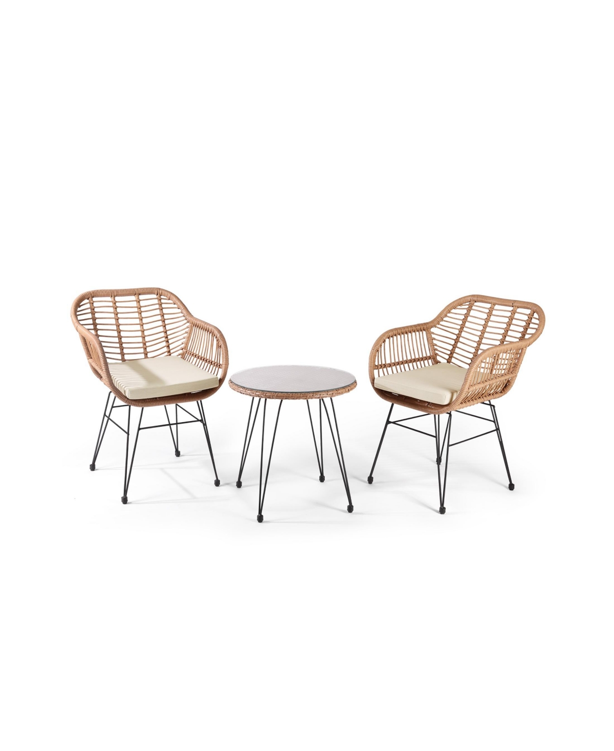 Click here for WestinTrends 3-Piece Wicker Outdoor Patio Conversa... prices