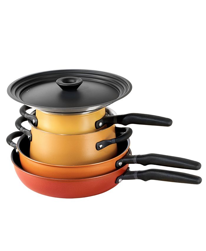 Meyer Accent Series Non-stick and Stainless Steel 6 Piece Spark Edition ...