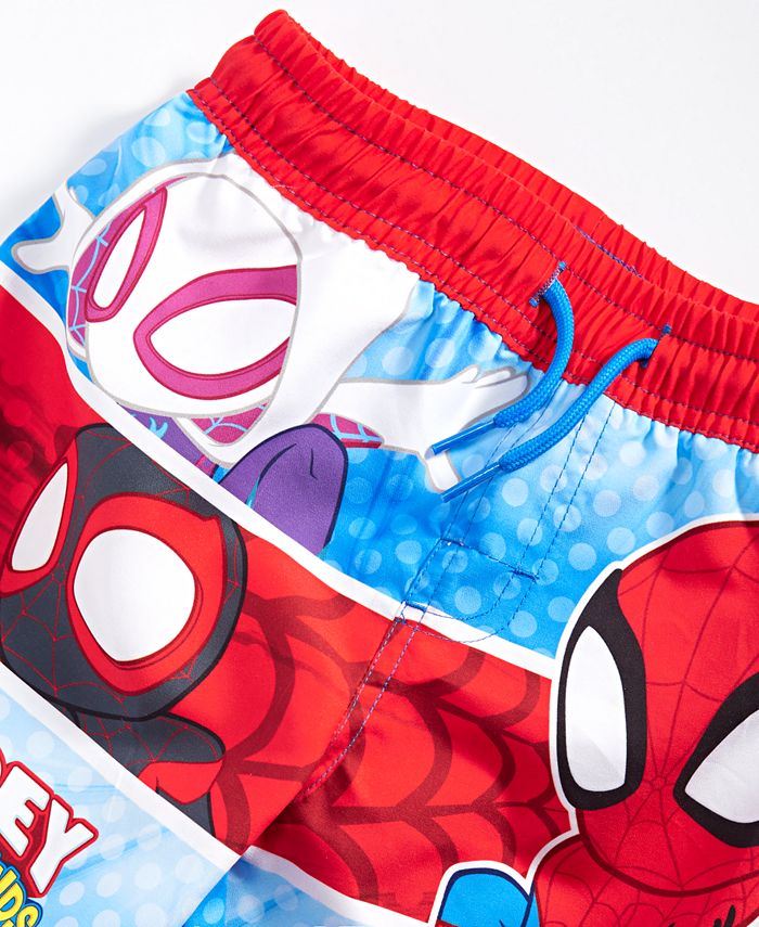 Dreamwave Toddler Boys 2-Pc. Spiderman Rash Guard & Swim Shorts Set ...