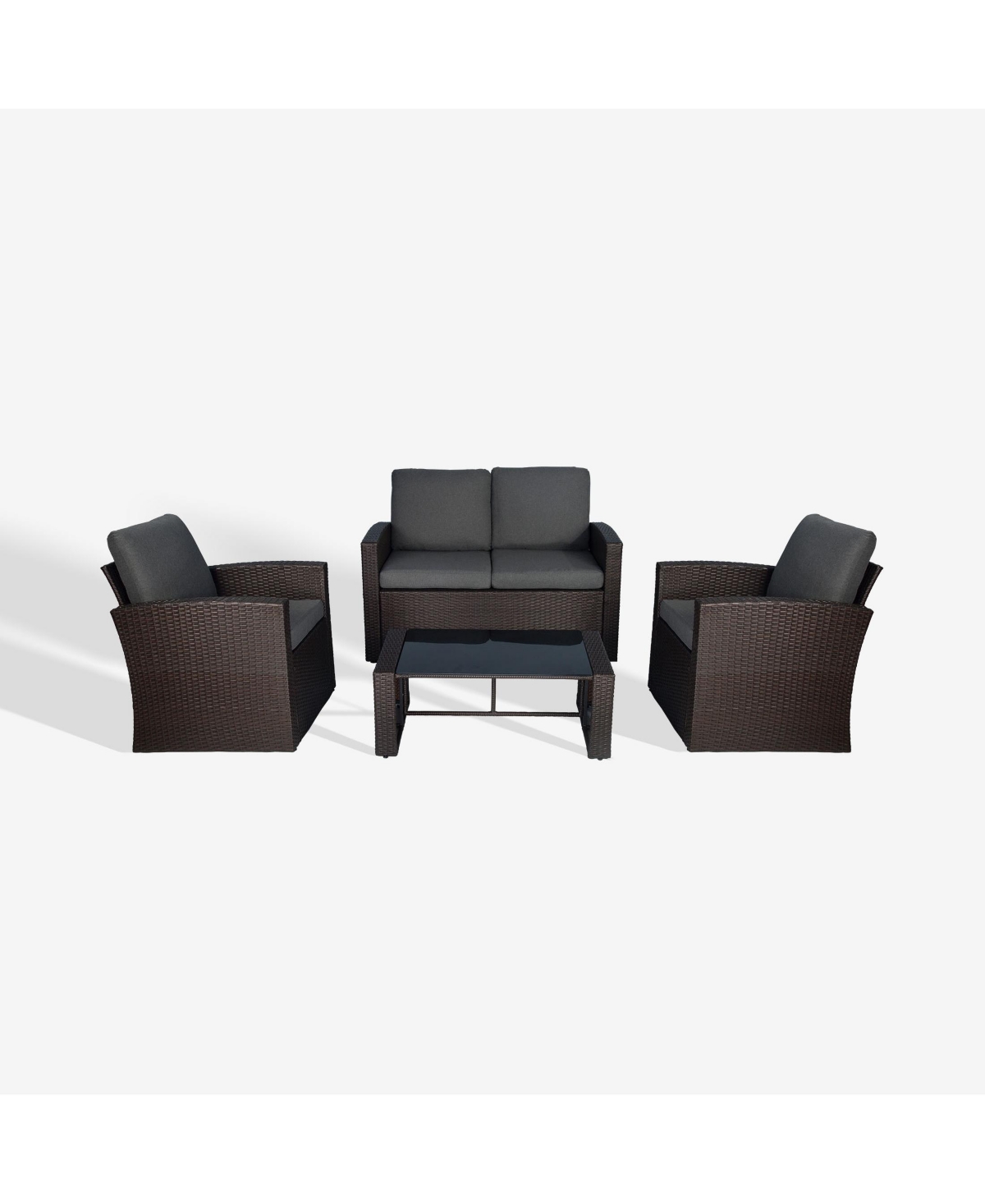 Click here for WestinTrends 4-Piece Wicker Outdoor Patio Conversa... prices