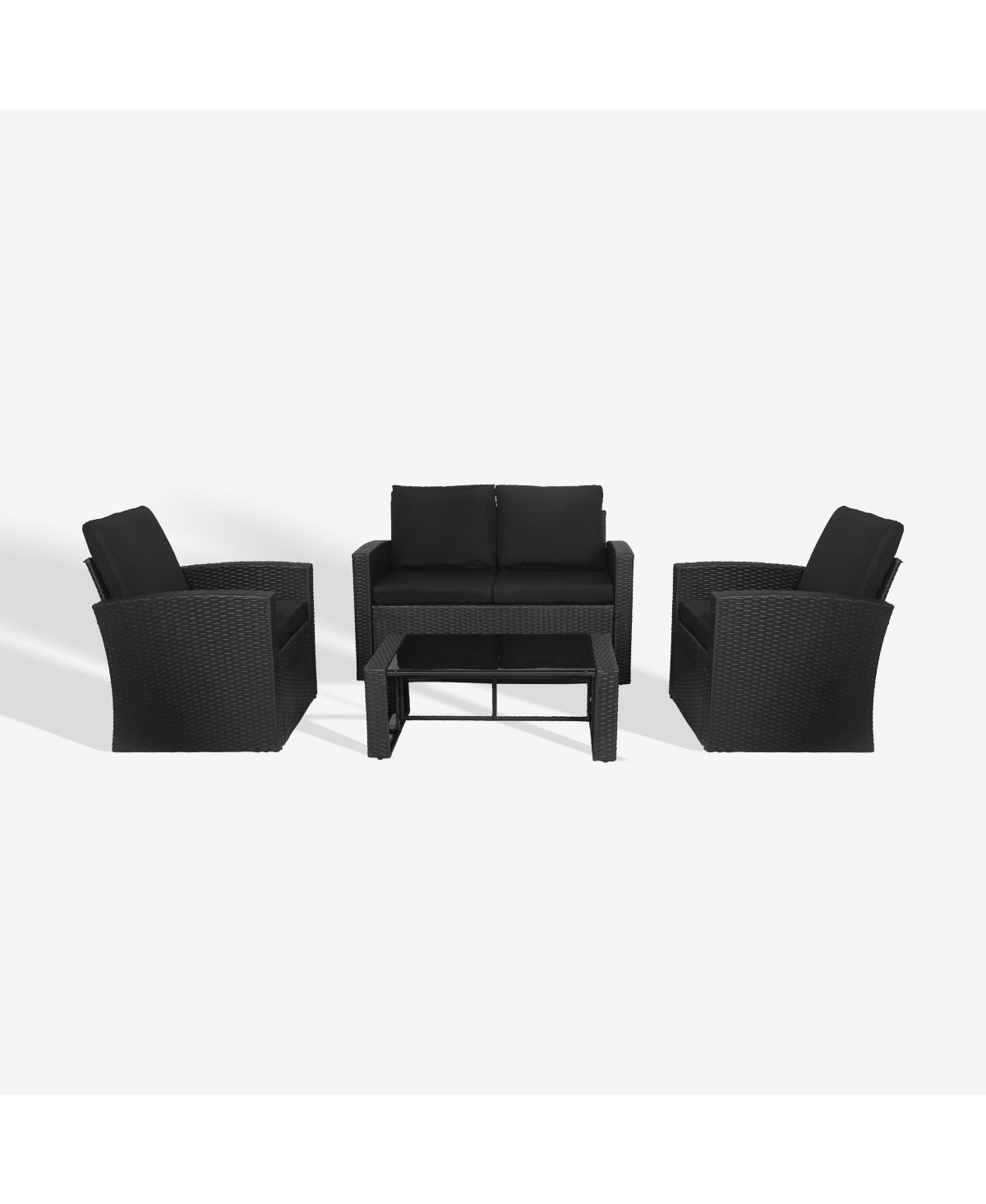 Click here for WestinTrends 4-Piece Wicker Outdoor Patio Conversa... prices