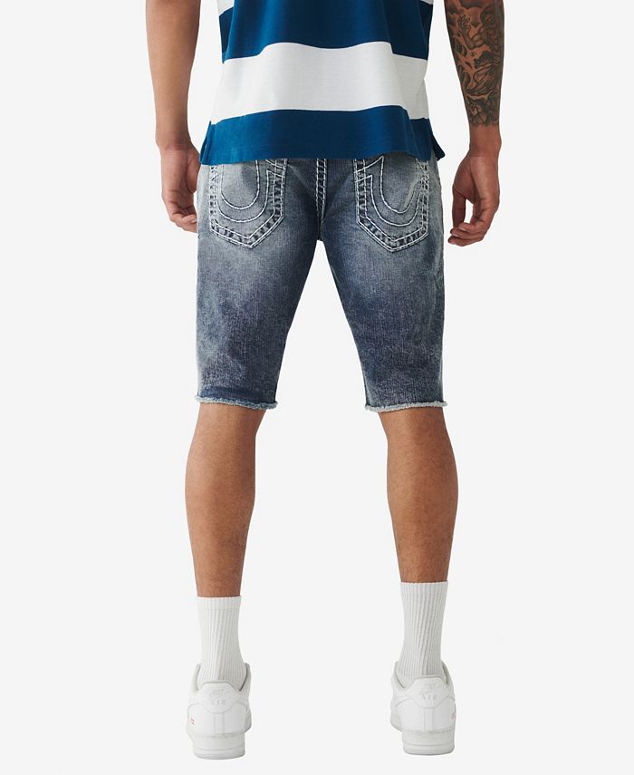 True Religion Men's Ricky Super T Fray Hem 12" Denim Shorts - Macy's