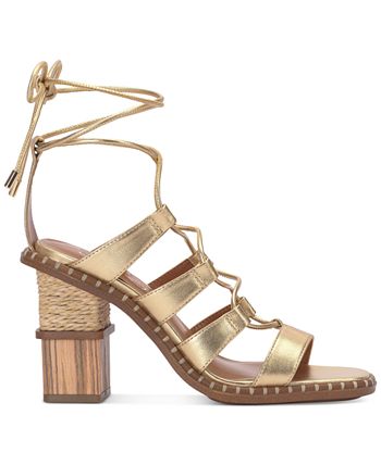 Jessica Simpson Women's Lonor Lace-Up Ankle-Tie Sandals - Macy's