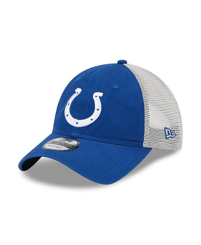 New Era Men's Royal, Natural Indianapolis Colts Loyal 9TWENTY Trucker ...