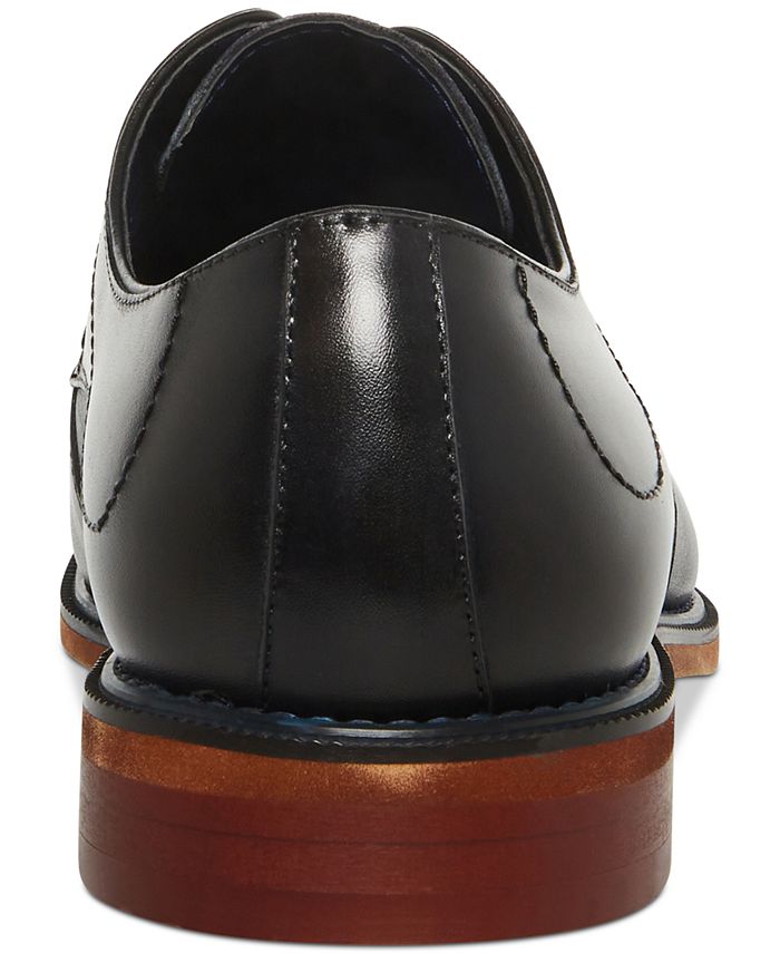 Steve Madden Men's Zane Tonal & Textured Leather Mid Oxford Dress Shoe ...