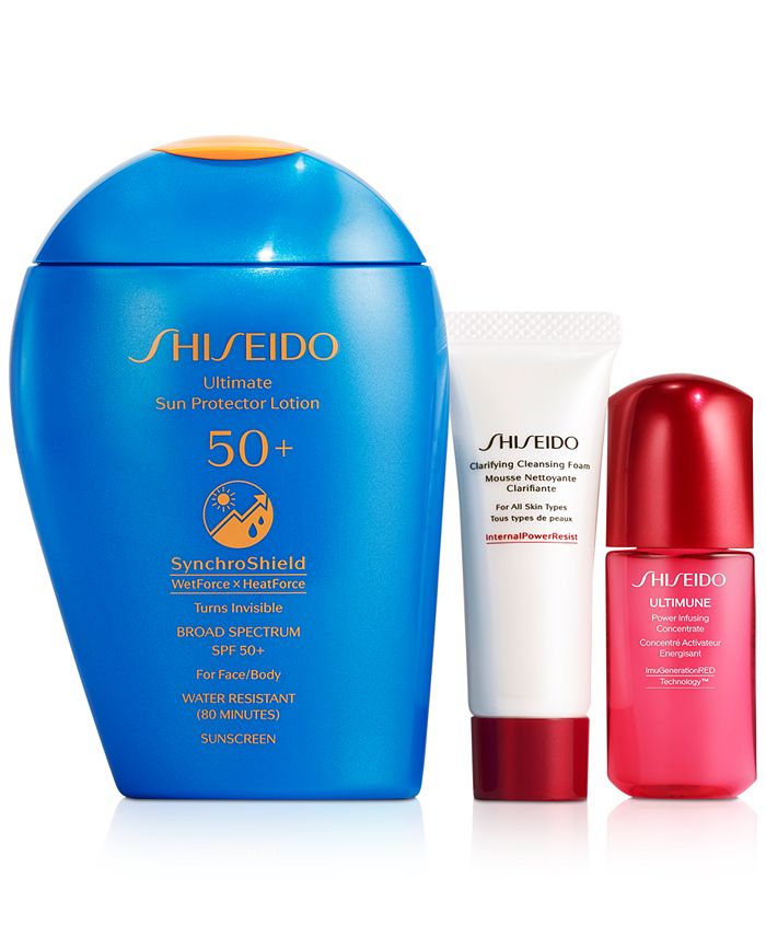 Shiseido 4-Pc. Active Sunscreen & Skin Care Set - Macy's