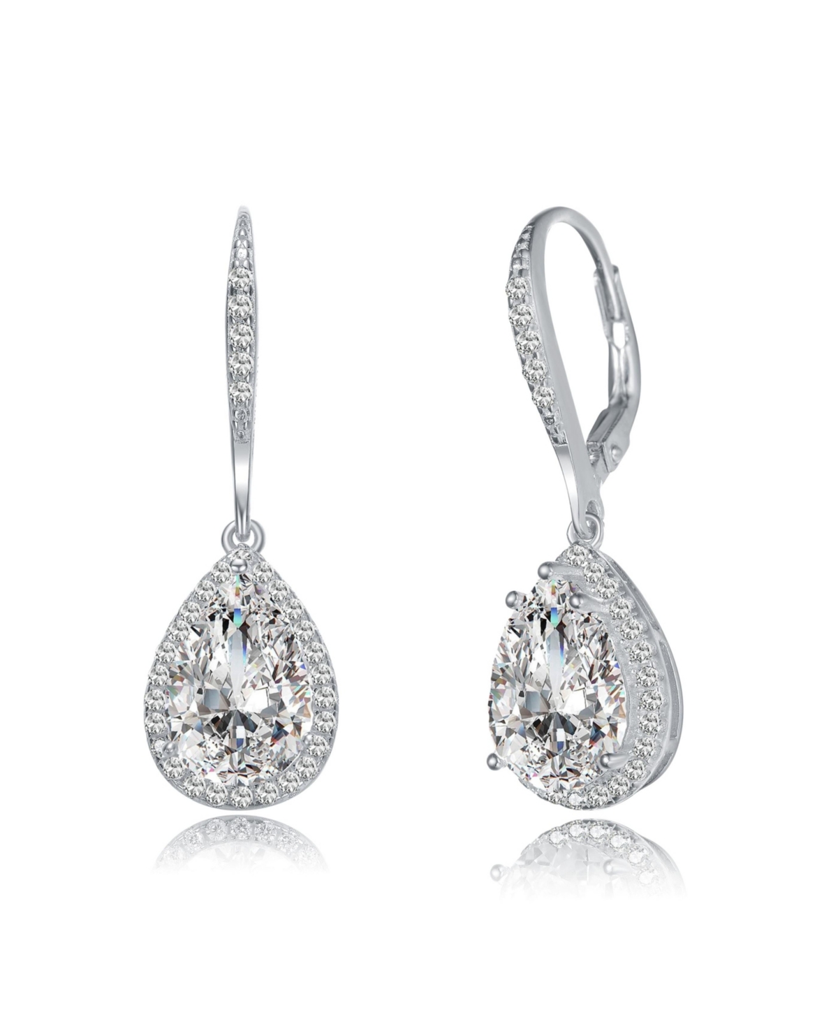 Click here for Sterling Silver Cubic Zirconia Pear Drop Earrings... prices