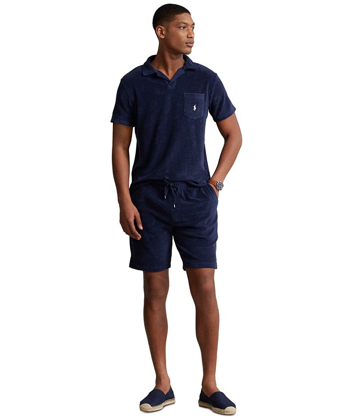 Polo Ralph Lauren Men's Cotton-Blend Terry Polo Shirt - Macy's