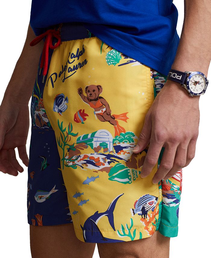 Polo Ralph Lauren Men's Traveler Polo Bear Swim Trunks - Macy's