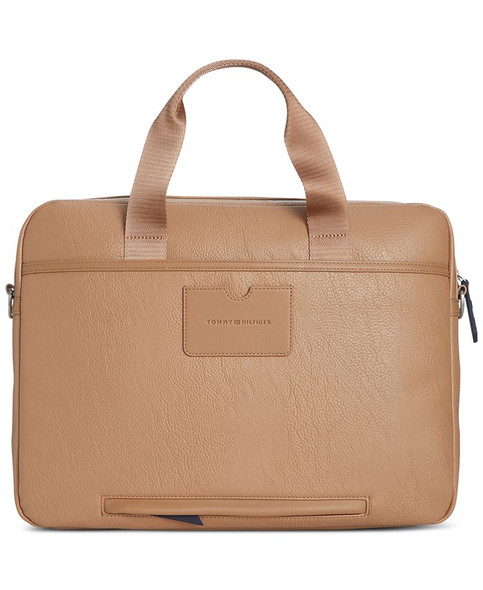 Tommy Hilfiger Men's Pebble Zip-Front Briefcase - Macy's