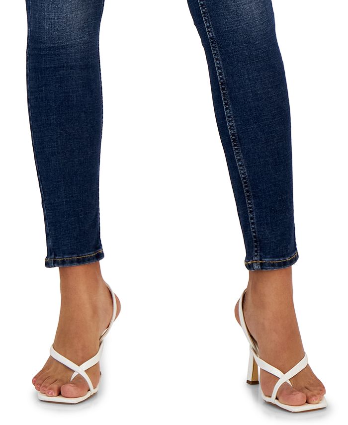 GUESS JEANS Women's High-Rise Button-Fly Skinny Jeans - Macy's
