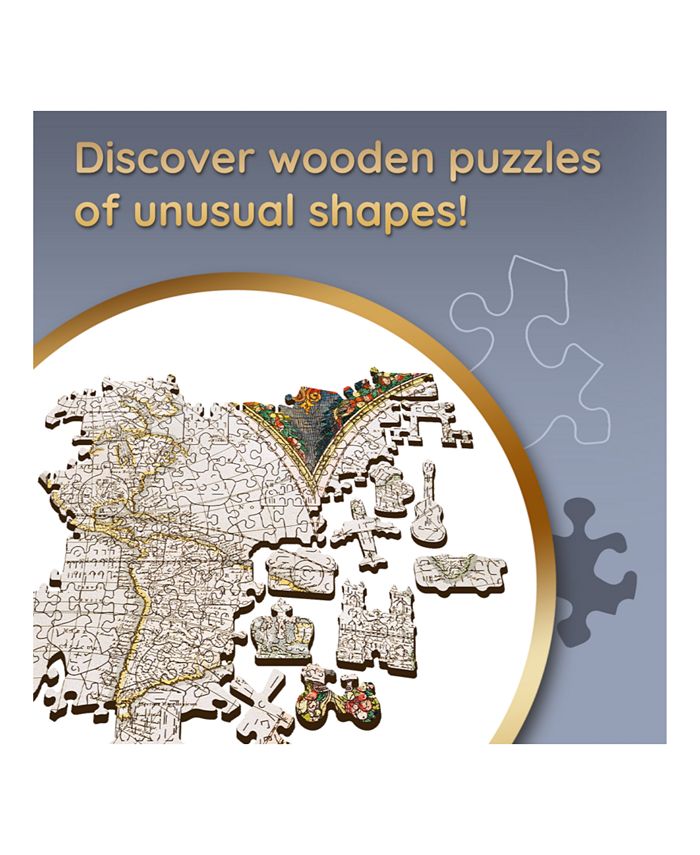 Trefl Wood Craft 1000 Piece Wooden Puzzle - Ancient World Map - Macy's