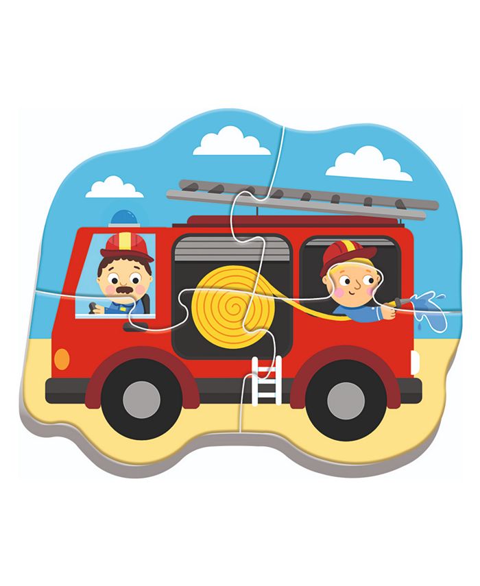 Trefl Baby Classic Puzzle- Vehicles and Jobs 18 Piece - 4 in 1 Set - Macy's