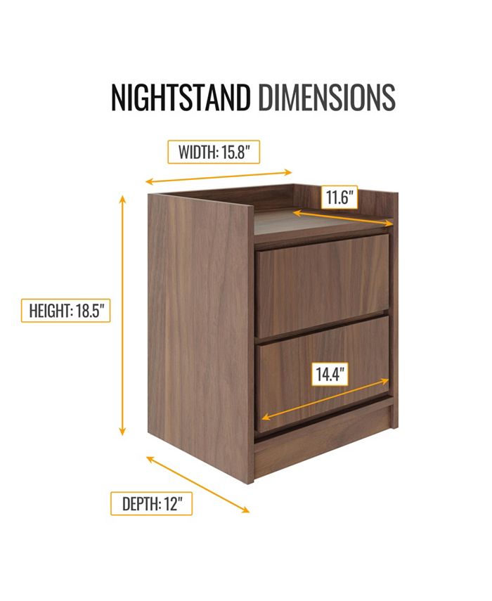 Boyd Sleep 19" Medium Density Fibreboard Adagio Mid-Century Modern Low ...