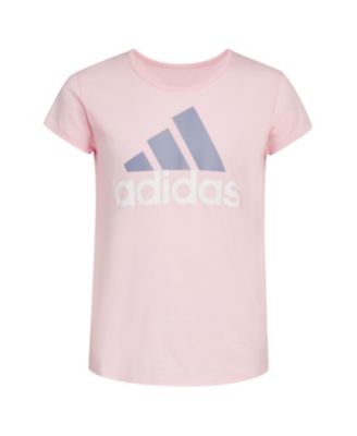 adidas Little Girls Short Sleeve Essential T-shirt - Macy's