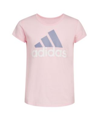 adidas Little Girls Short Sleeve Essential T-shirt - Macy's