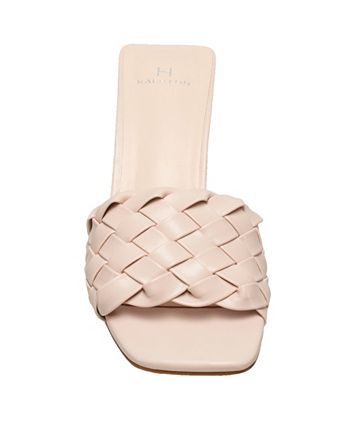French Connection H Halston Women's Woven Slide Dress Sandals - Macy's