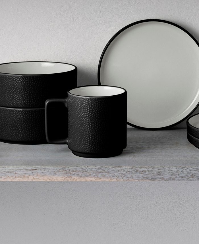 Noritake Colortex Stone Stax Mugs, Set of 4 - Macy's