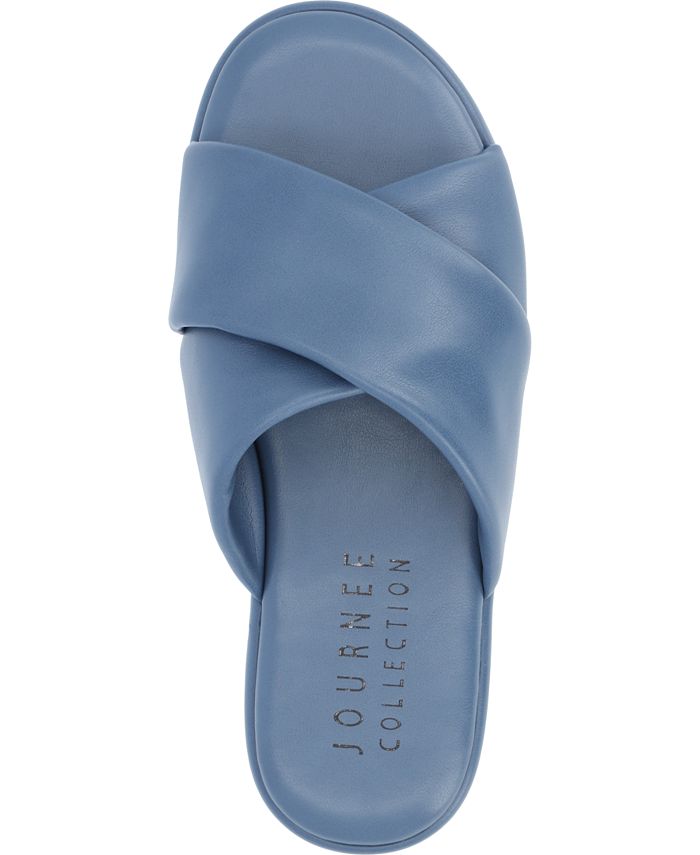 Journee Collection Women's Addilynn Puff Flat Sandals - Macy's