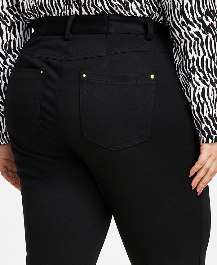 I.N.C. International Concepts Plus Size Skinny Ponte Pants, Created for ...