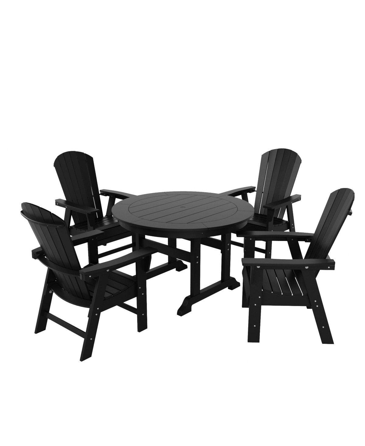 Click here for WestinTrends 5 Piece Outdoor Patio Dining Round Ta... prices