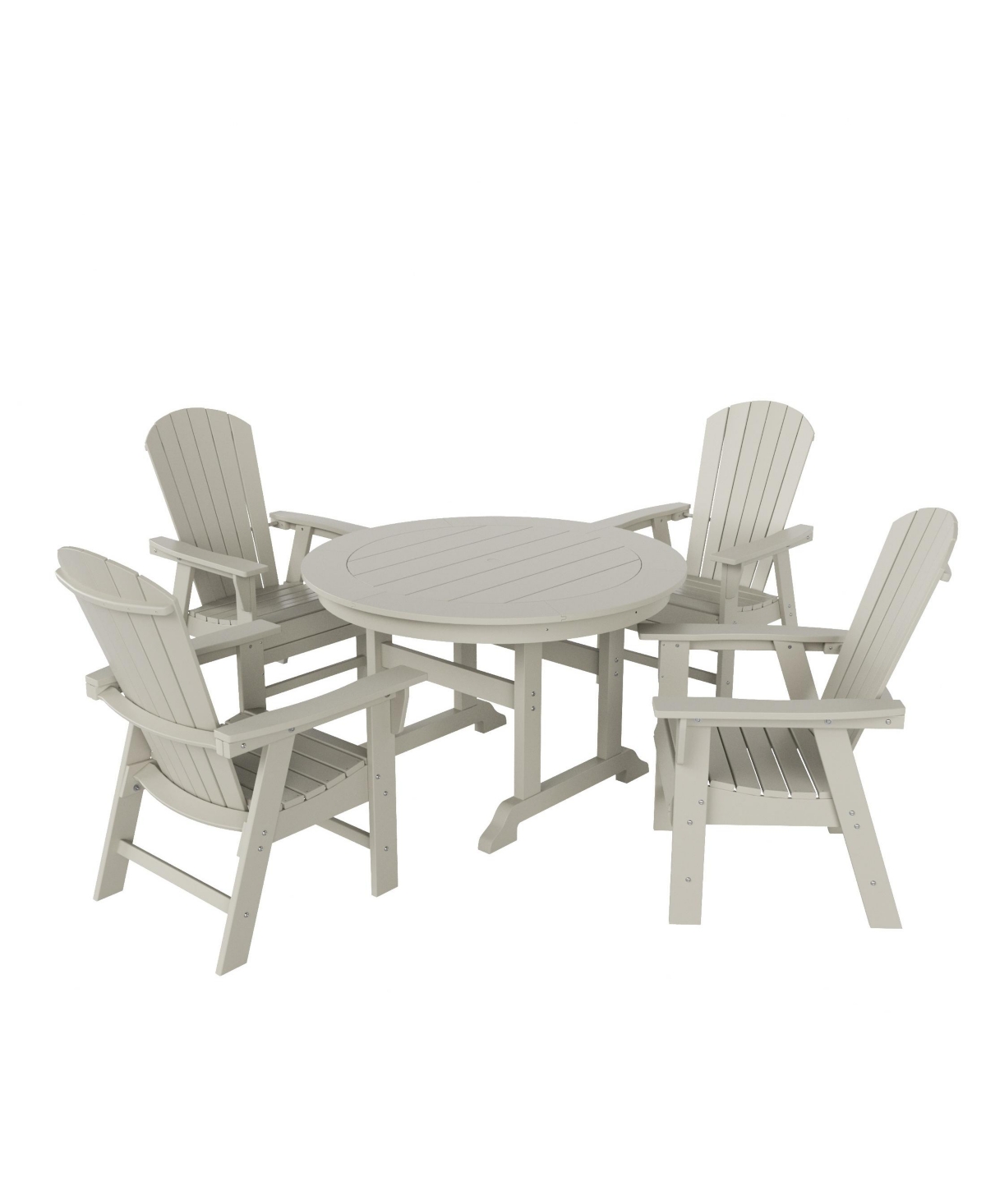 Click here for WestinTrends 5 Piece Outdoor Patio Dining Round Ta... prices