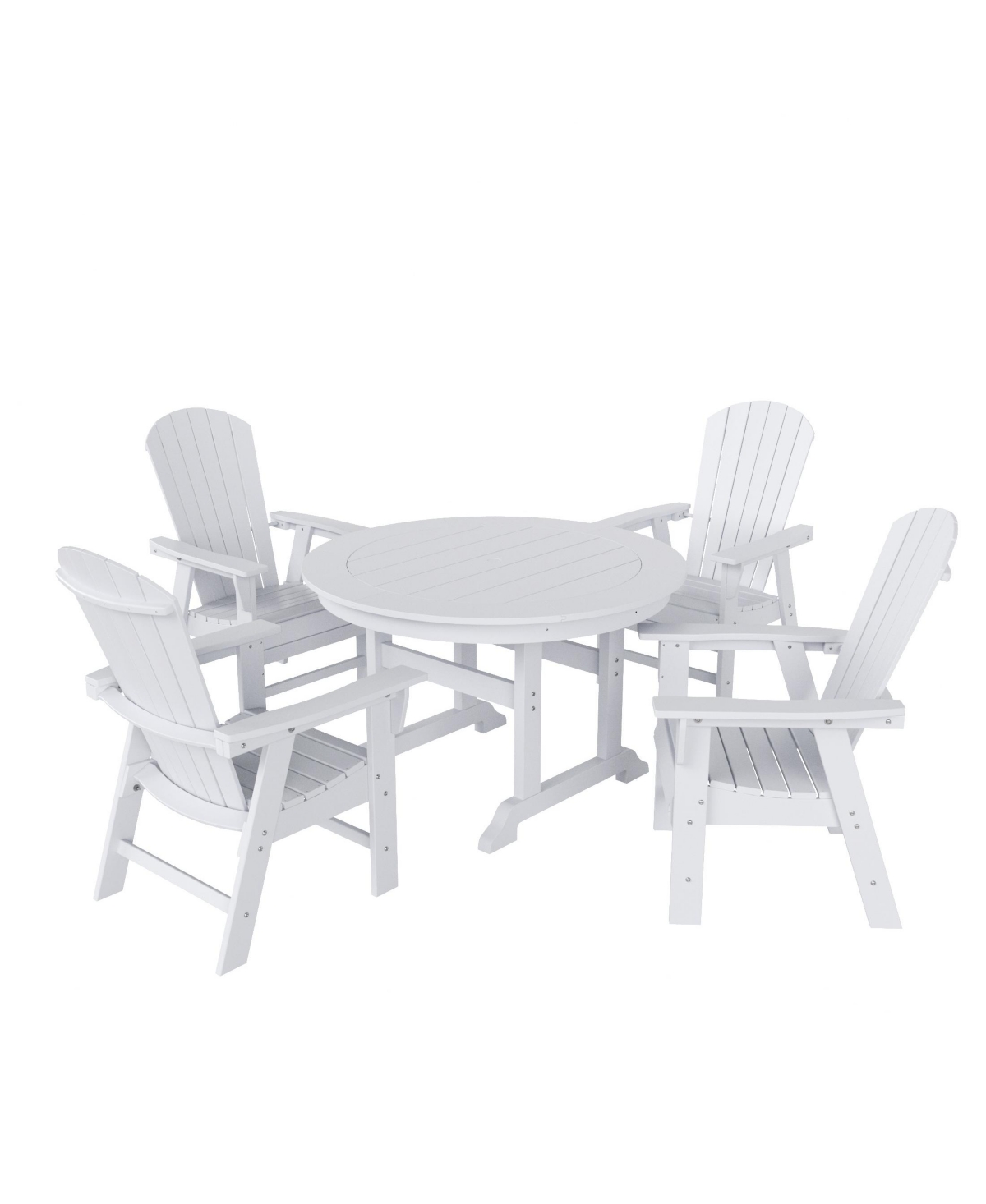 Click here for WestinTrends 5 Piece Outdoor Patio Dining Round Ta... prices