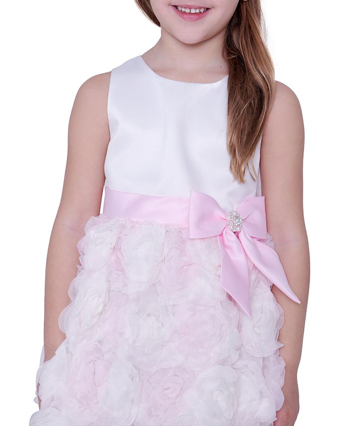 Rare Editions Toddler Girls A-Line Dress with Floral Soutache Skirt ...