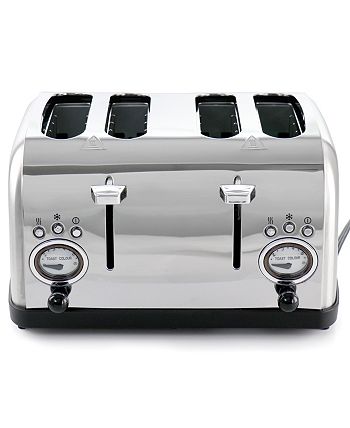 MegaChef 4 Slice Wide Slot Toaster with Variable Browning - Macy's