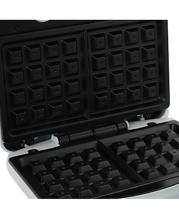 Better Chef 2 Section Non-Stick Waffle Maker in White - Macy's