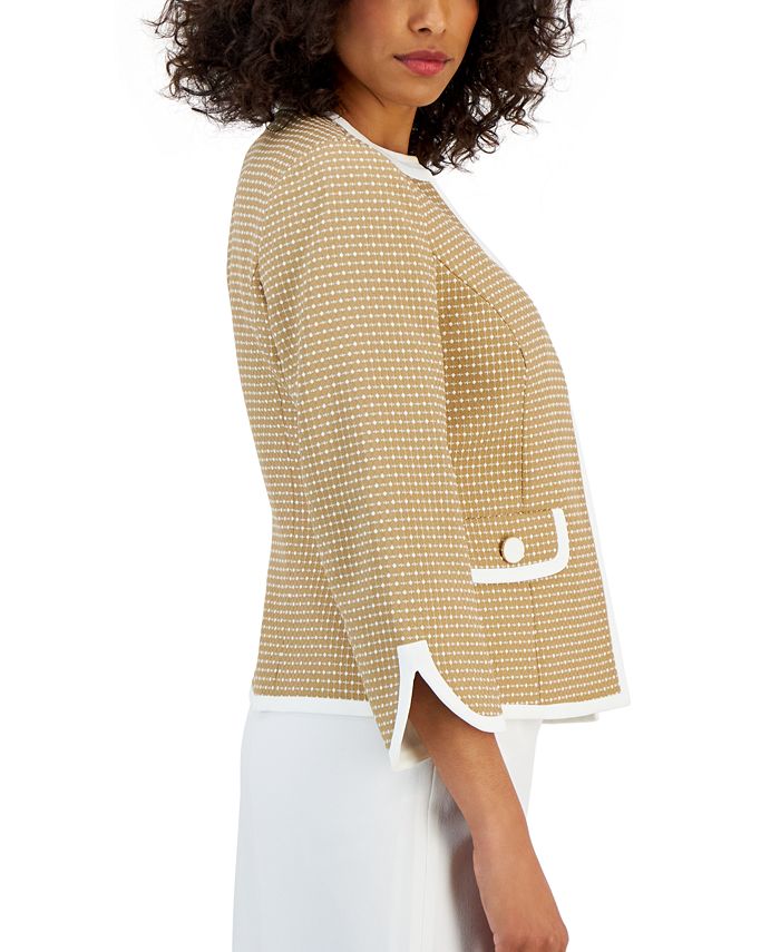 Kasper Women's Textured Framed Jacket - Macy's