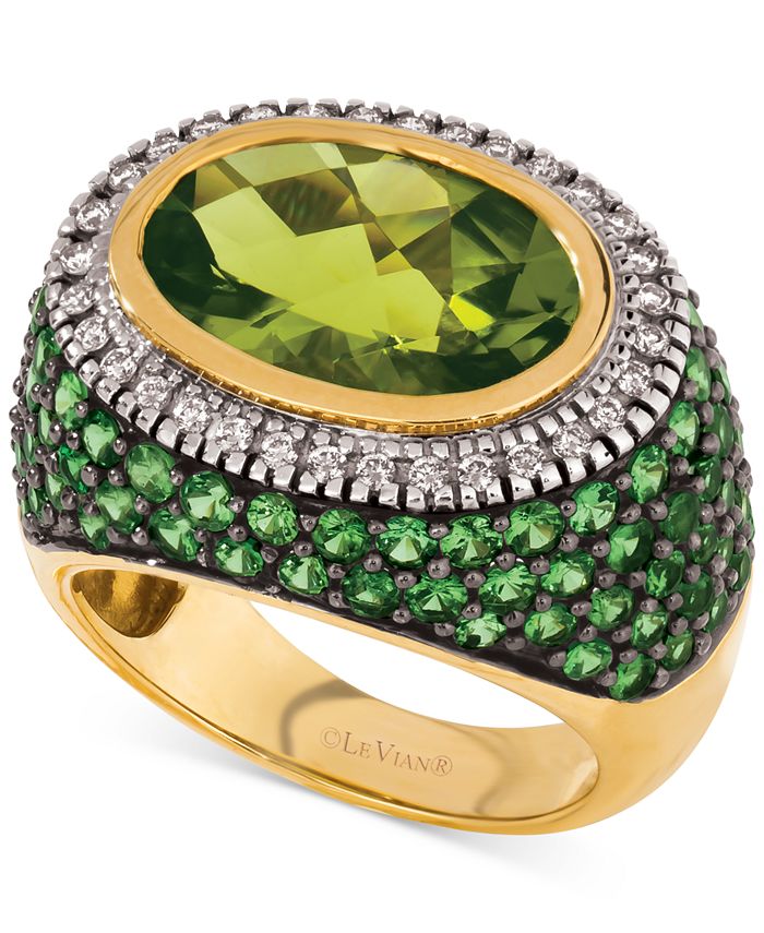 Le Vian Green Apple Peridot (6-1/4 ct. t.w.), Forest Green Tsavorite (2 ...