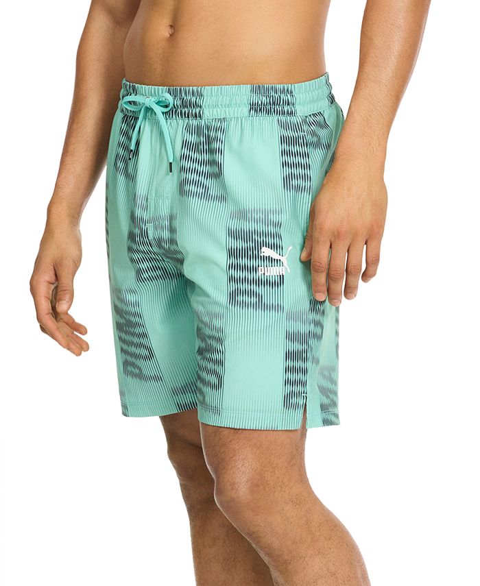 Puma Men's Printed 7" Swim Trunks - Macy's