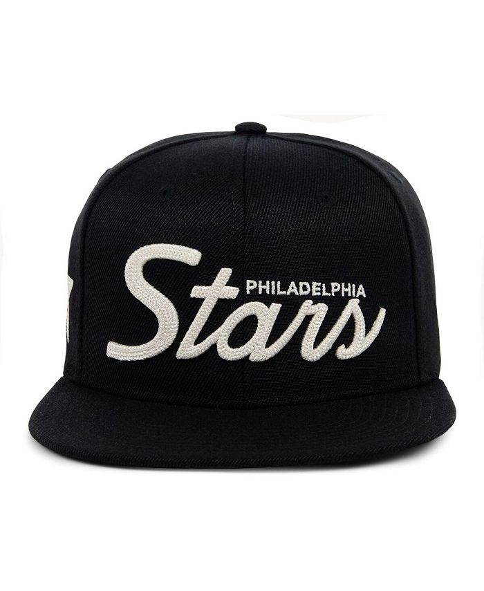 Rings & Crwns Men's Black Philadelphia Stars Snapback Hat - Macy's