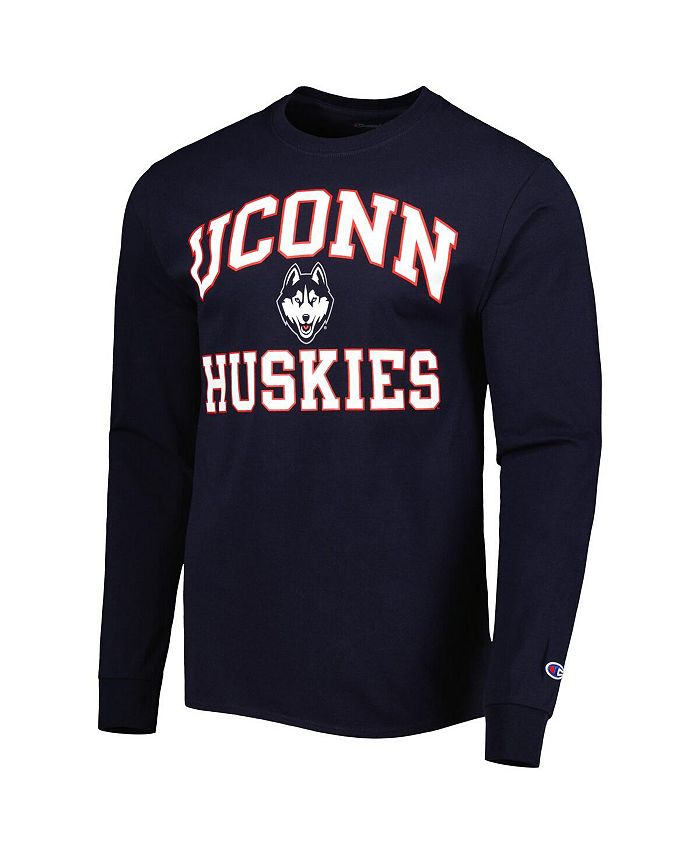 Champion Men's Navy UConn Huskies High Motor Long Sleeve T-shirt - Macy's