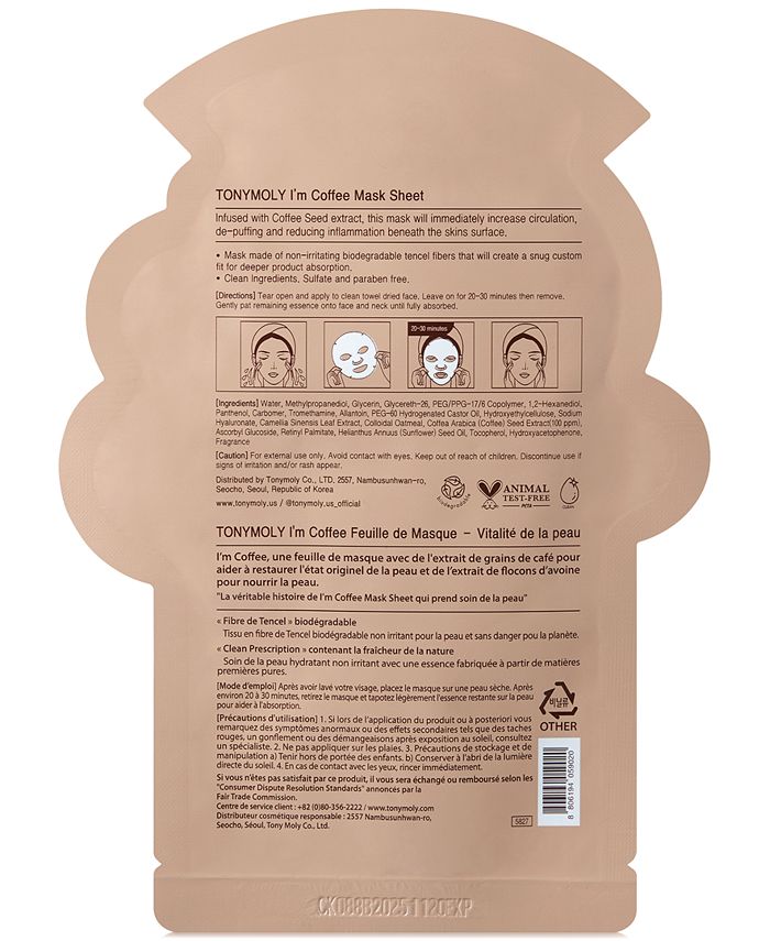 TONYMOLY I'm Coffee Sheet Mask - Macy's